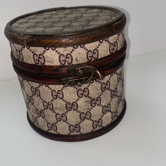 Gucci | Storage & Organization | Rare Vintage Gucci Wooden Leather ...